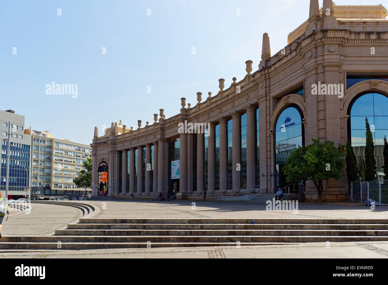 Street scene Barcelona Stock Photo - Alamy