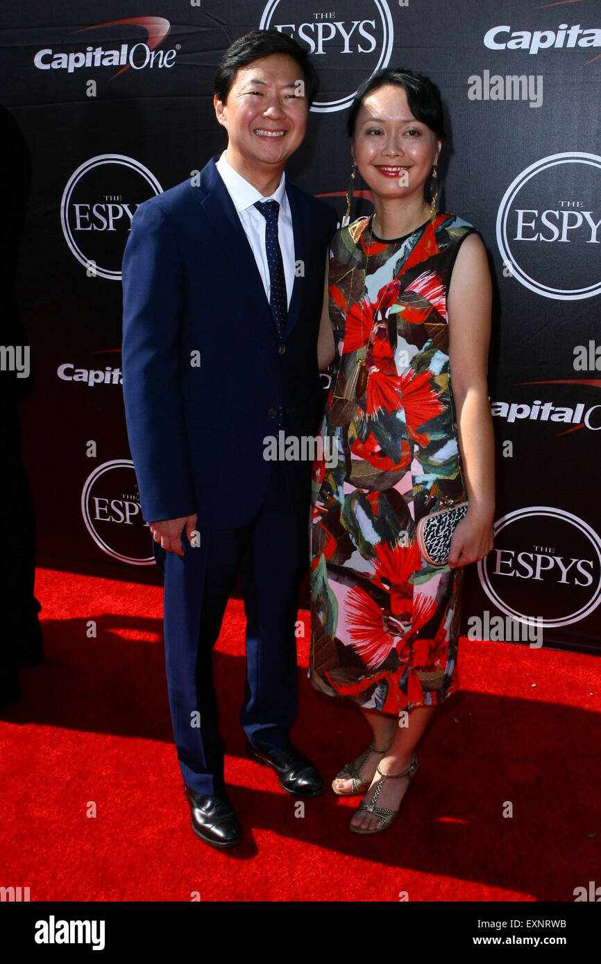 Los Angeles, California, USA. 15th July, 2015. Ken Jeong, Tran Jeong ...