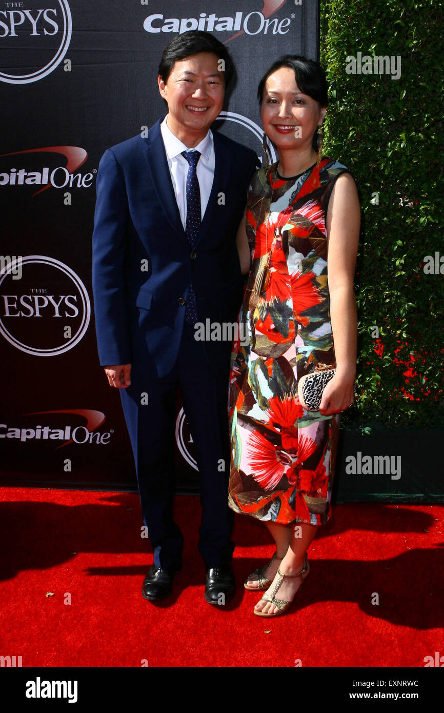 Los Angeles, California, USA. 15th July, 2015. Ken Jeong, Tran Jeong ...