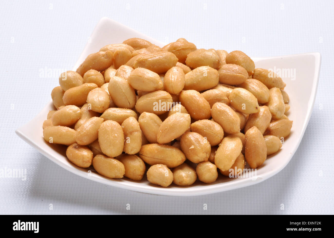 Salted and Roasted Pealed Peanuts Stock Photo - Alamy