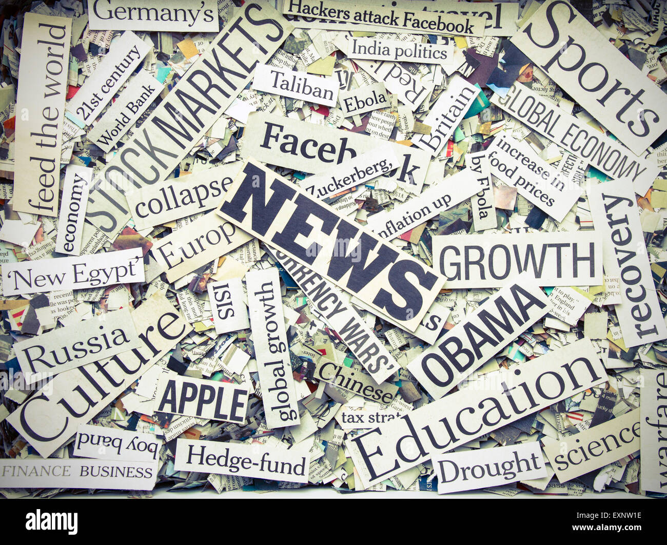 the News (Newspaper concept Stock Photo - Alamy