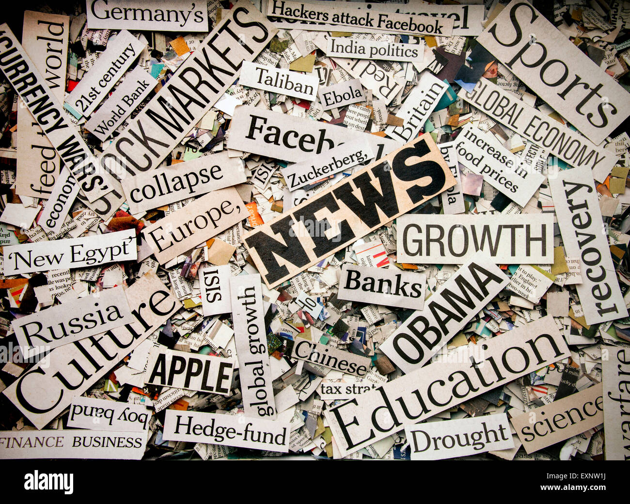 the News (Newspaper concept Stock Photo - Alamy