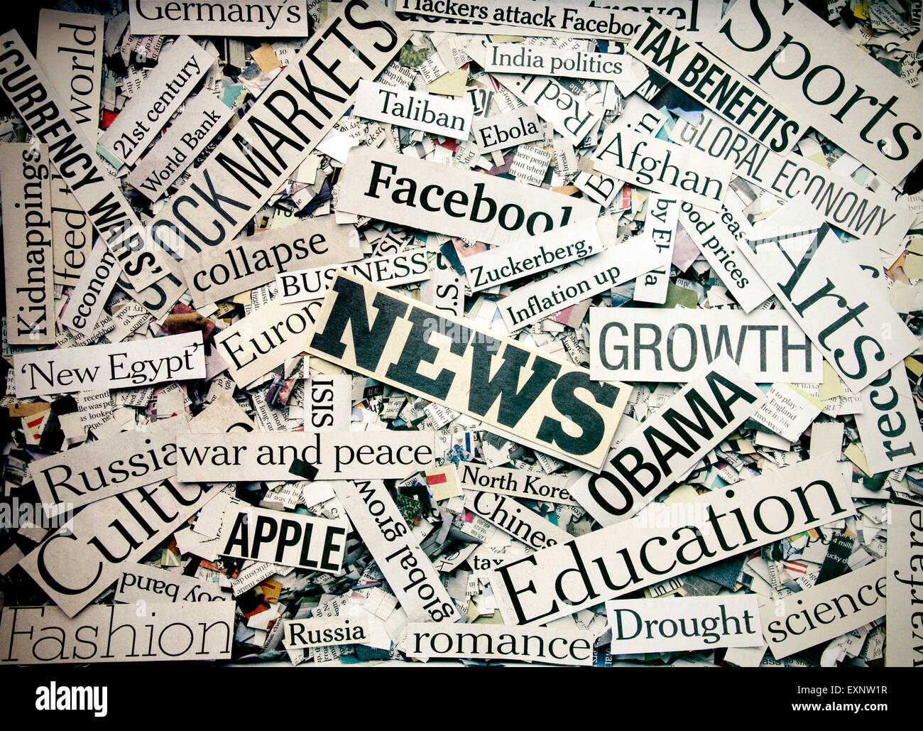 the News (Newspaper concept Stock Photo - Alamy