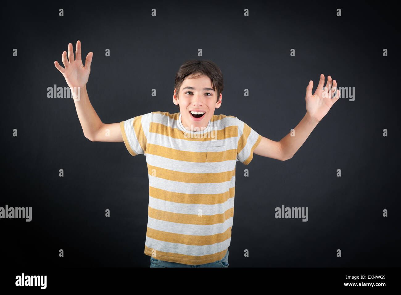 Handsome boy doing different expressions in different sets of clothes ...