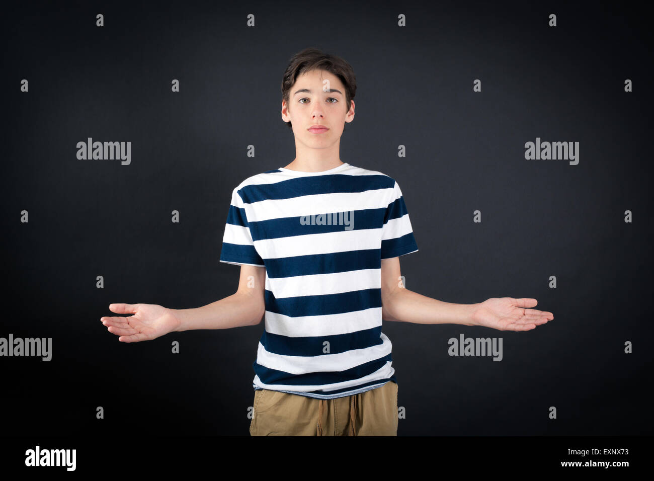 Handsome boy doing different expressions in different sets of clothes ...