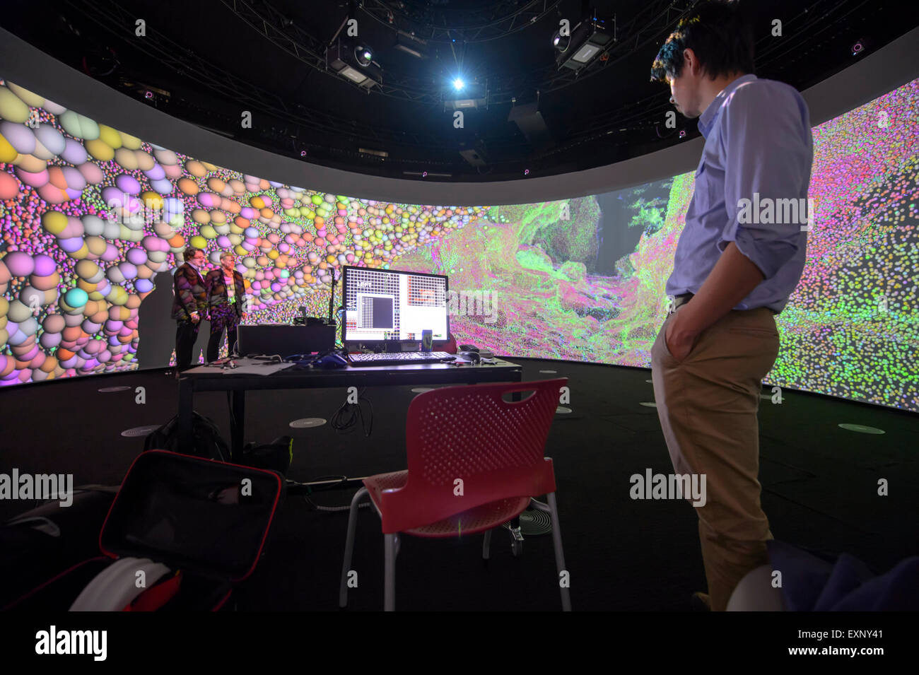 Sydney, AUSTRALIA - July 16, 2015: Technican Darren Lee pictured in the UTS: University of ...