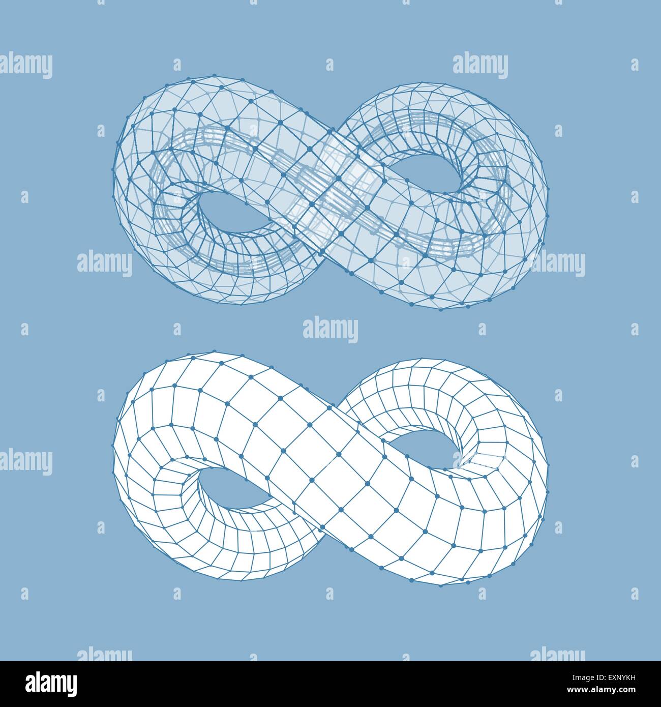 Infinity Symbol. Can Be Used As Design Element, Emblem, Icon. 3d Vector ...