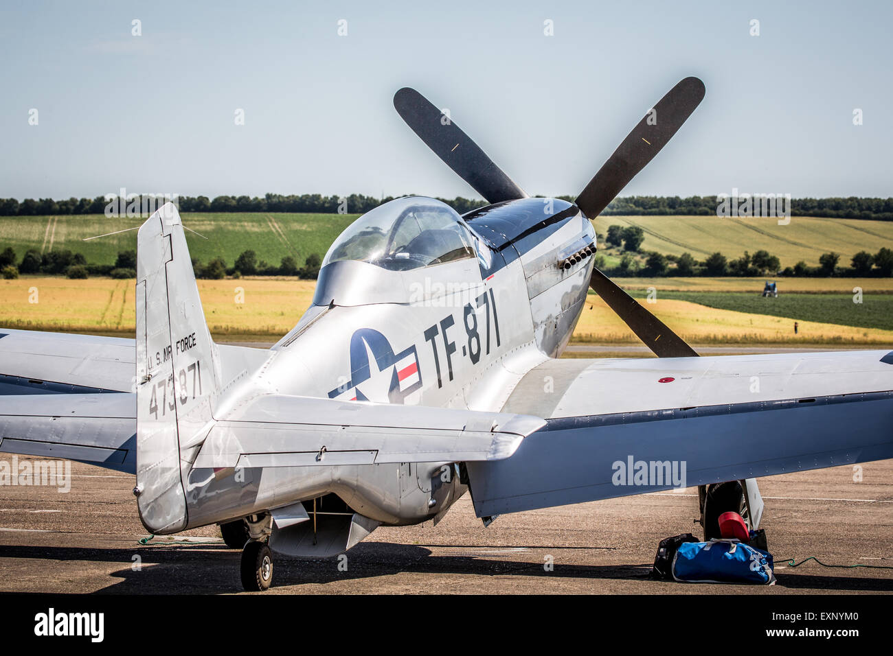 American P51 Mustang Fighter Stock Photo - Alamy