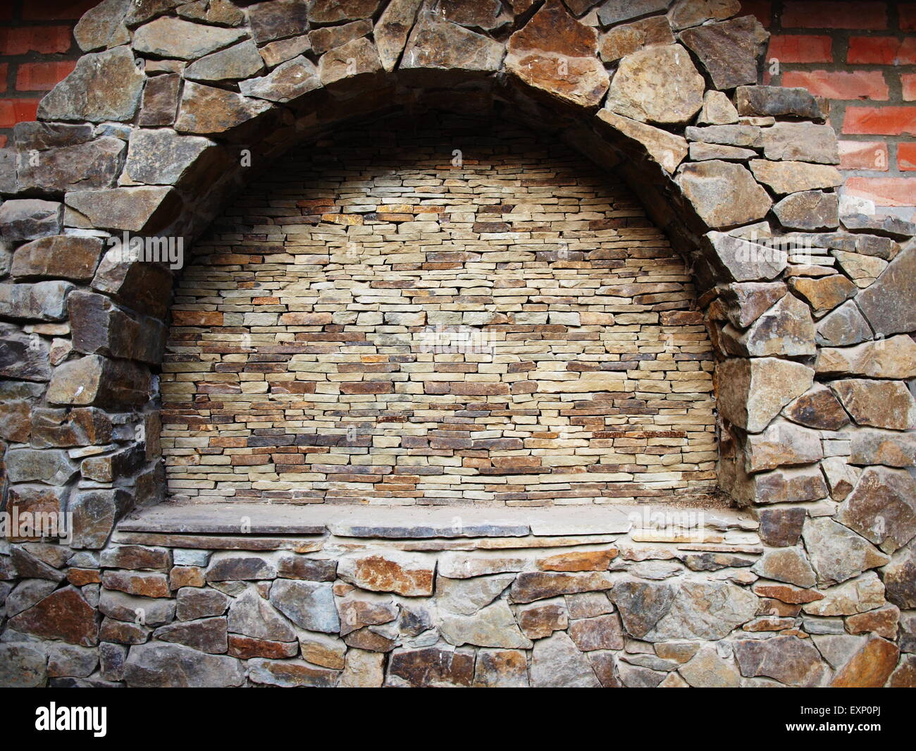 Old stone masonry from grey stone closeup for background or textures ...
