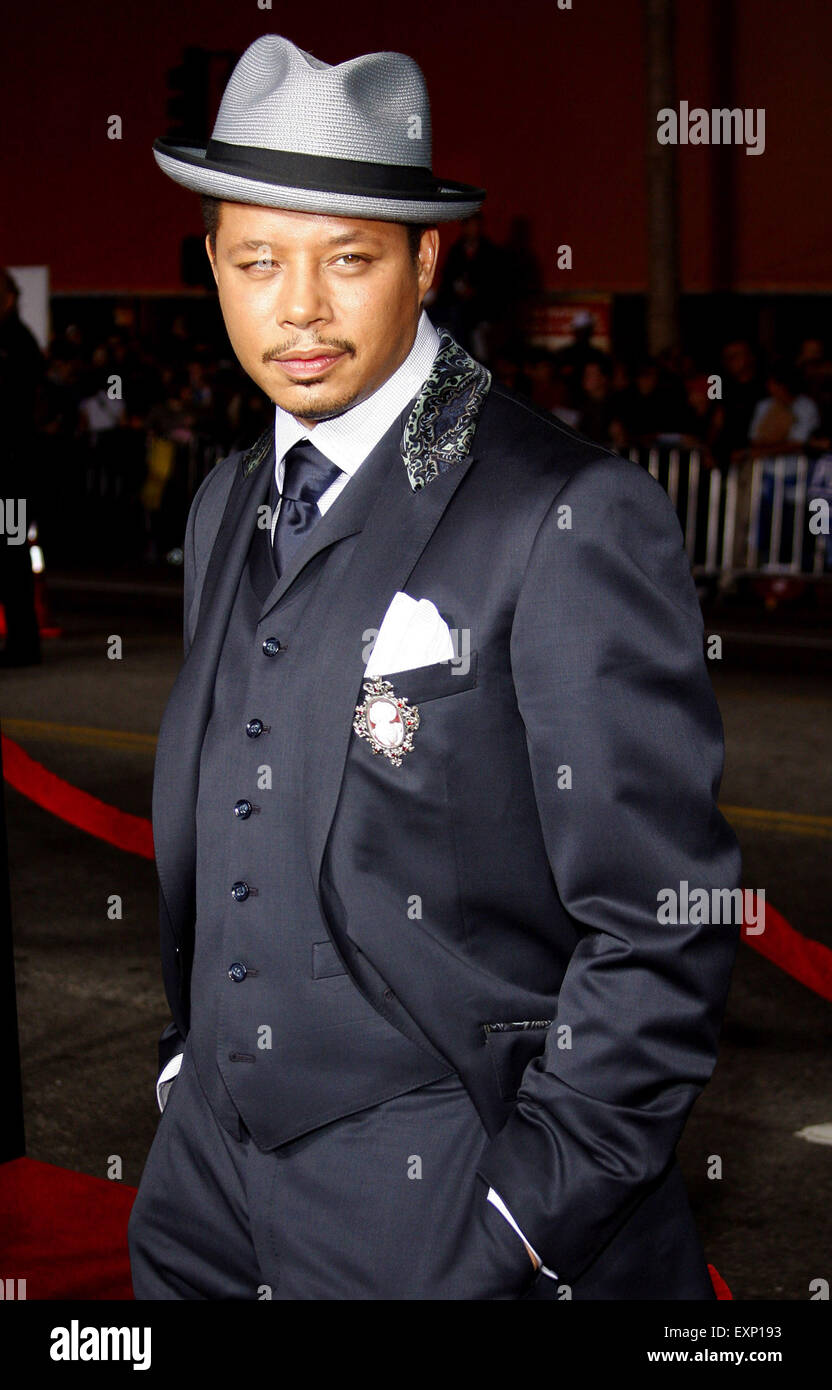 Terrence Howard attends the Los Angeles Premiere of "Iron Man" held at ...