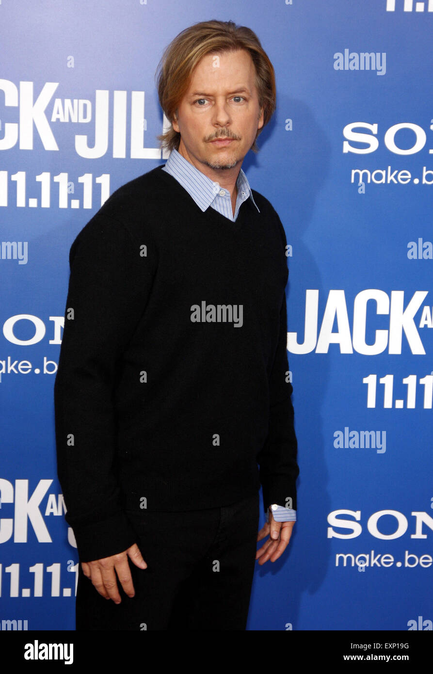 David Spade at the Los Angeles premiere of 'Jack And Jill' held at the ...