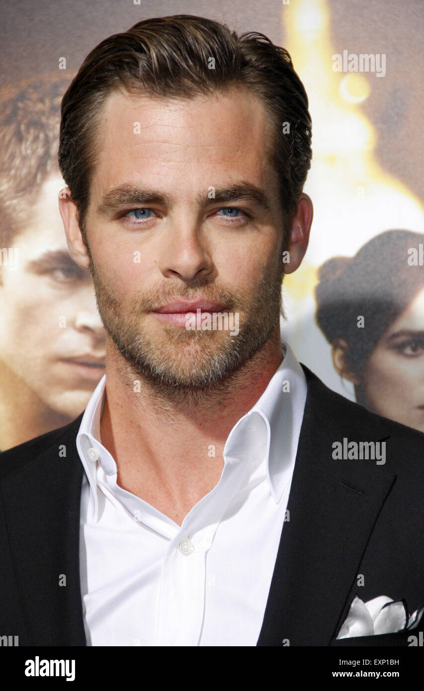 Chris Pine at the Los Angeles premiere of "Jack Ryan: Shadow Recruit ...