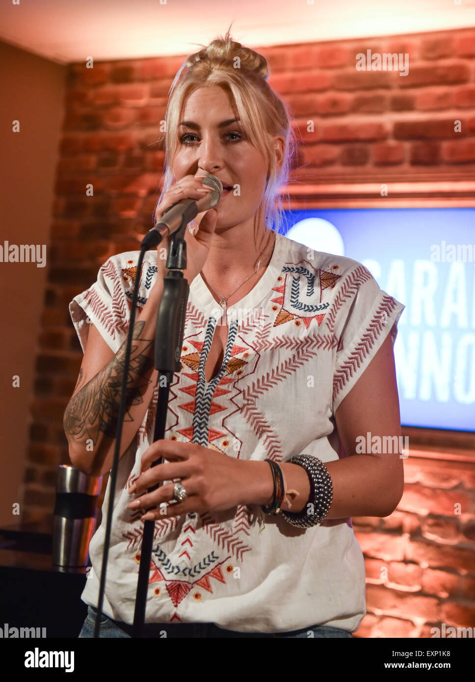 Ludwigshafen, Germany. 15th July, 2015. German singer Sarah Connor ...
