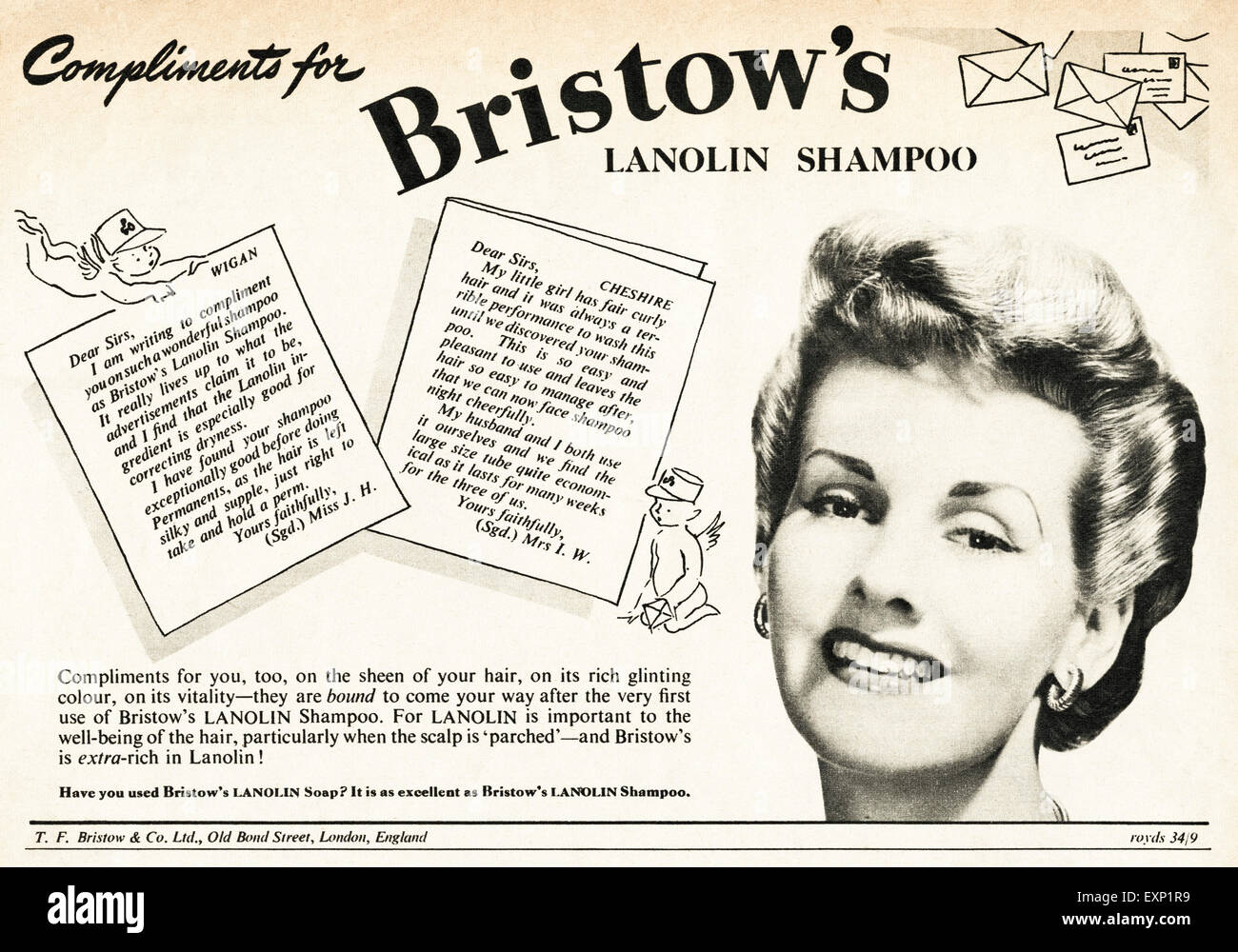 Shampoo advertisement vintage hi-res stock photography and images - Alamy