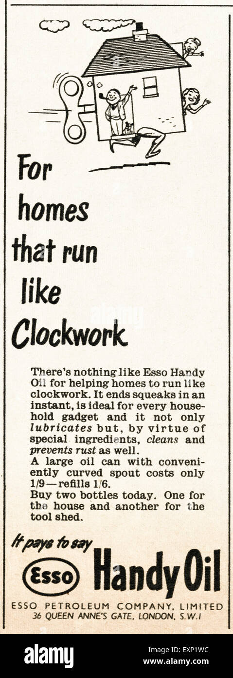 Esso ads hi-res stock photography and images - Alamy