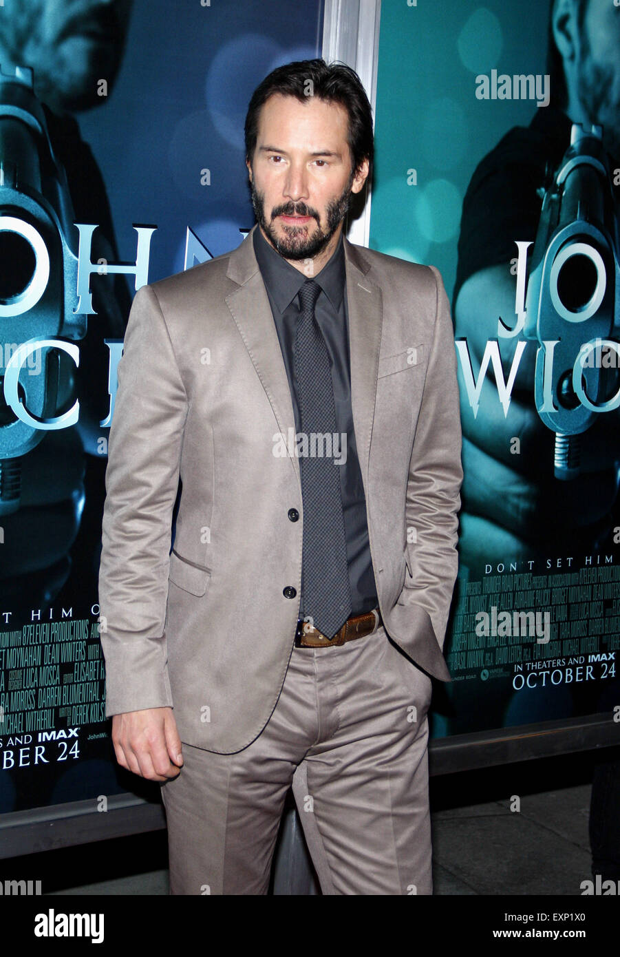 Keanu Reeves at the Los Angeles premiere of "John Wick" held at the ...