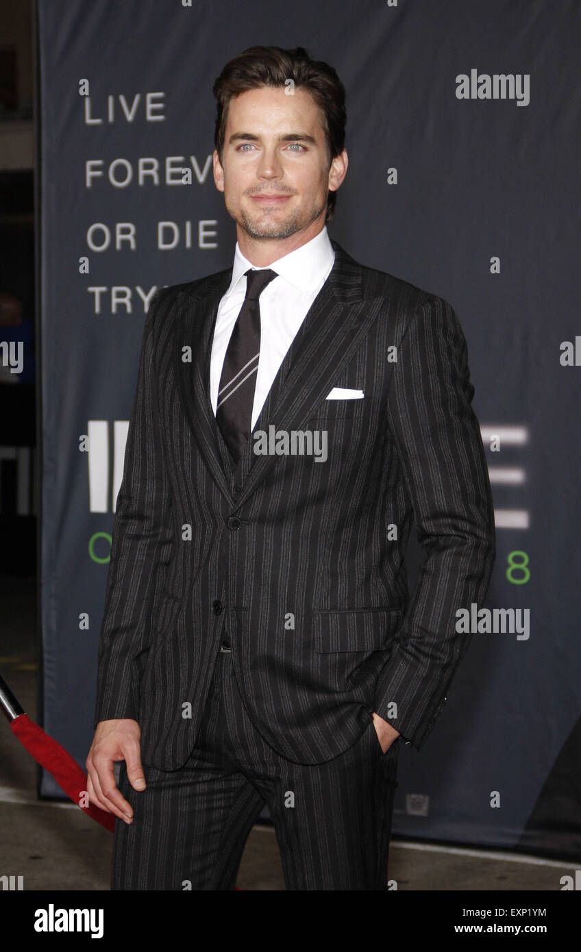 Matt Bomer at the Los Angeles premiere of 'In Time' held at the Regency ...