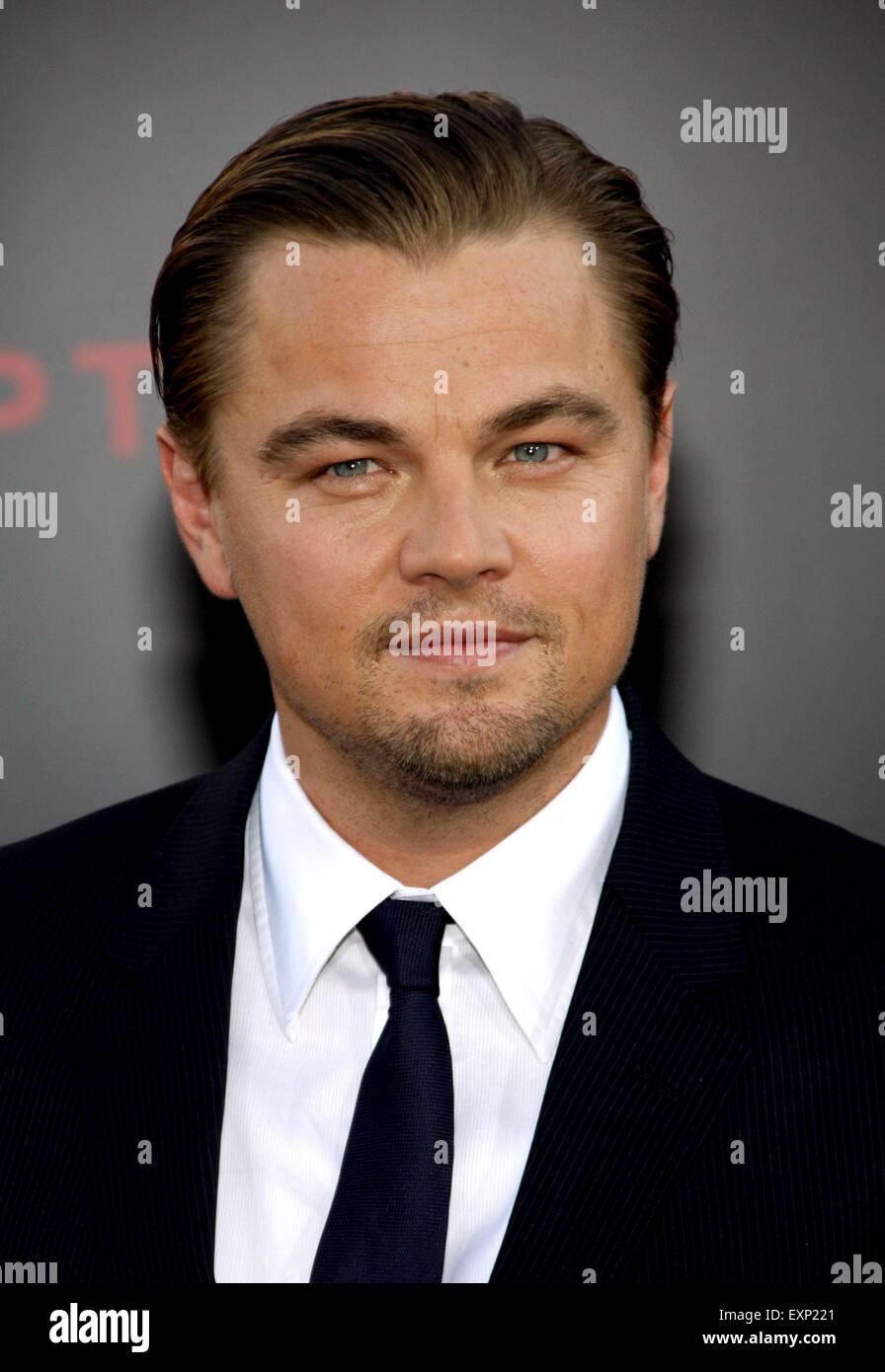 Leonardo dicaprio inception premiere hi-res stock photography and ...