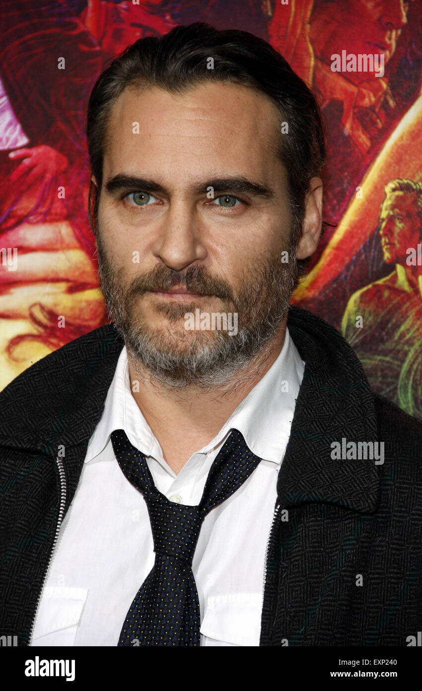Joaquin Phoenix at the Los Angeles premiere of 'Inherent Vice' held at ...