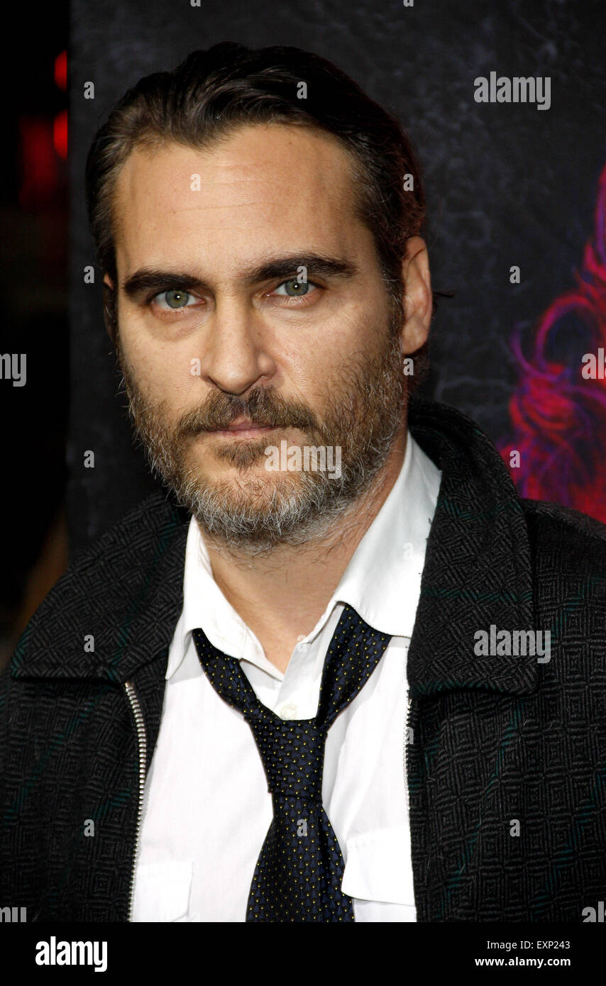 Joaquin Phoenix at the Los Angeles premiere of 'Inherent Vice' held at ...