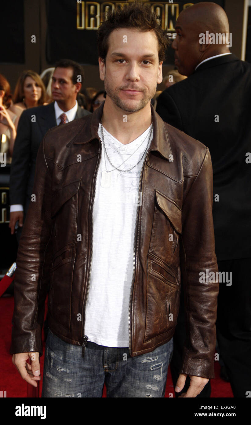 Dane Cook at the los angeles premiere of 'Iron Man 2' held at the El ...