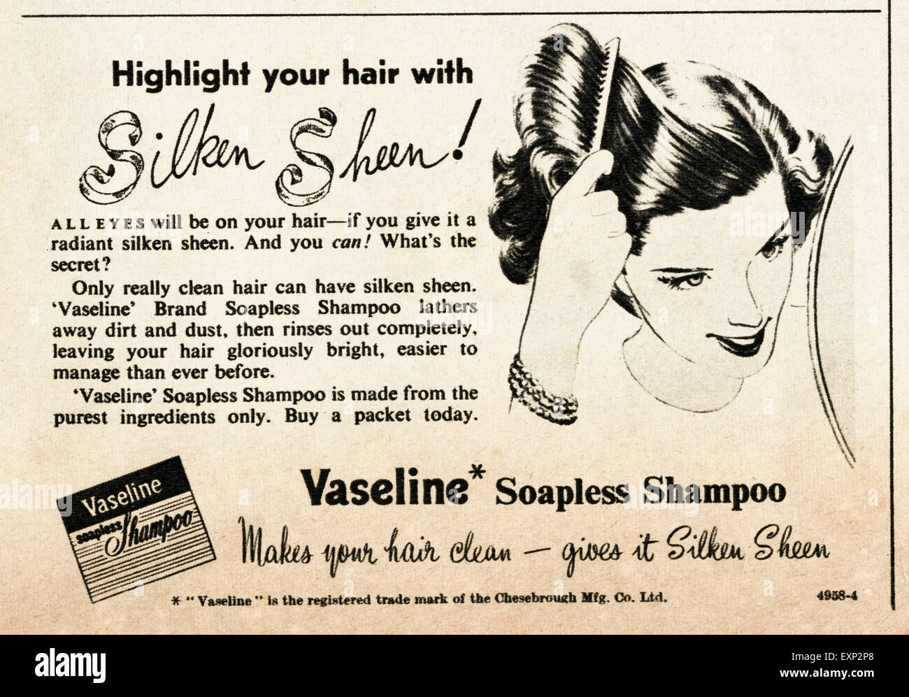 Shampoo advertisement hi-res stock photography and images - Alamy