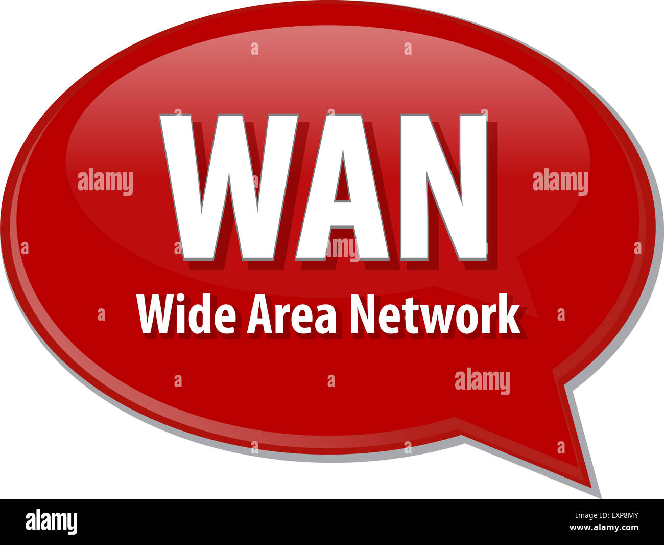 Speech bubble illustration of information technology acronym ...