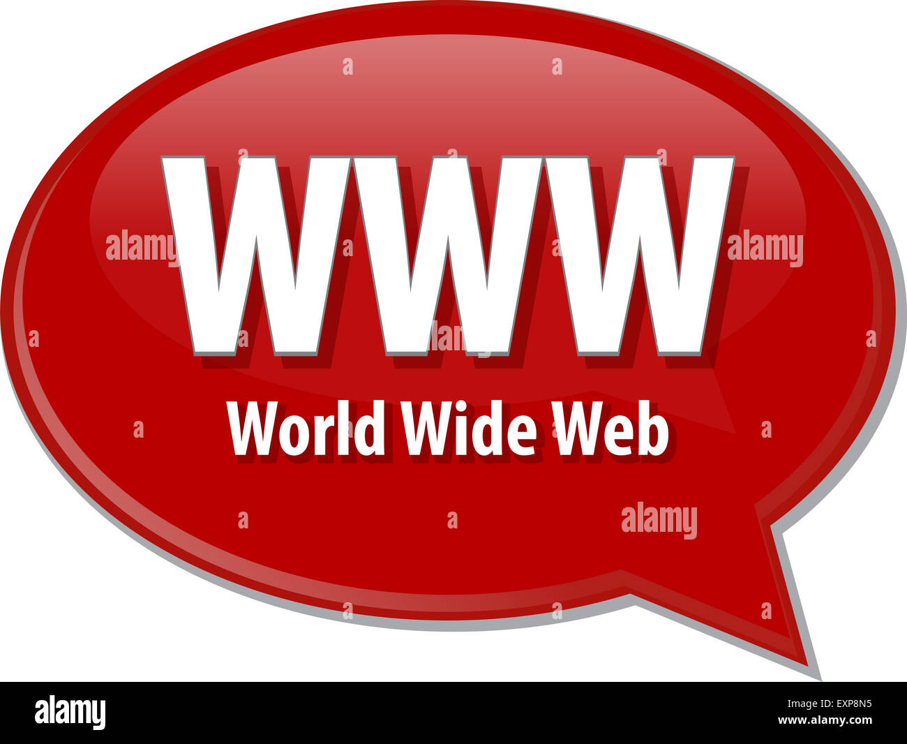 Speech bubble illustration of information technology acronym ...