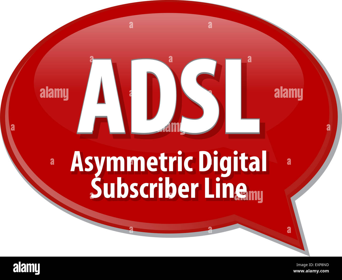 Speech bubble illustration of information technology acronym ...