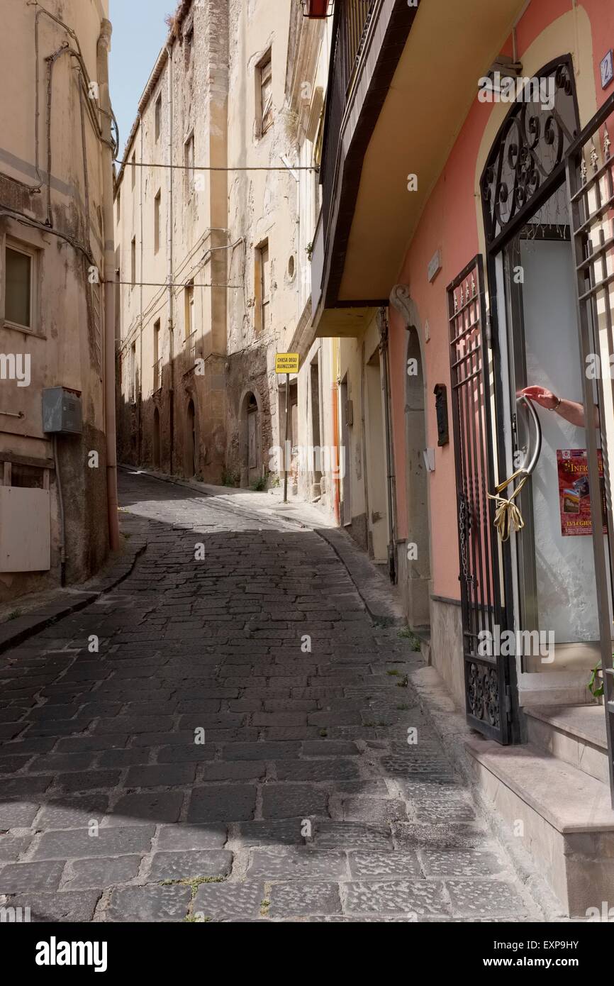 Patti old Town Northeast Sicily Stock Photo - Alamy