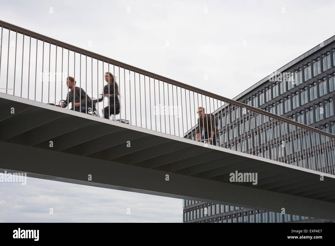 Cykelslangen or Cycle Snake, elevated Cycle Path in Copenhagen, Denmark ...