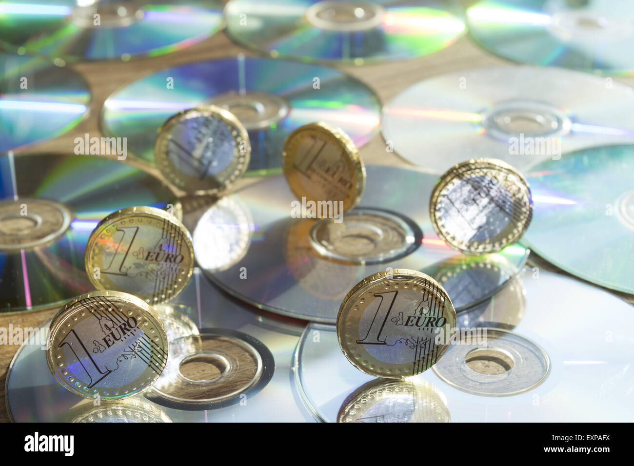 concept of monetary planning and business with the display of money ...