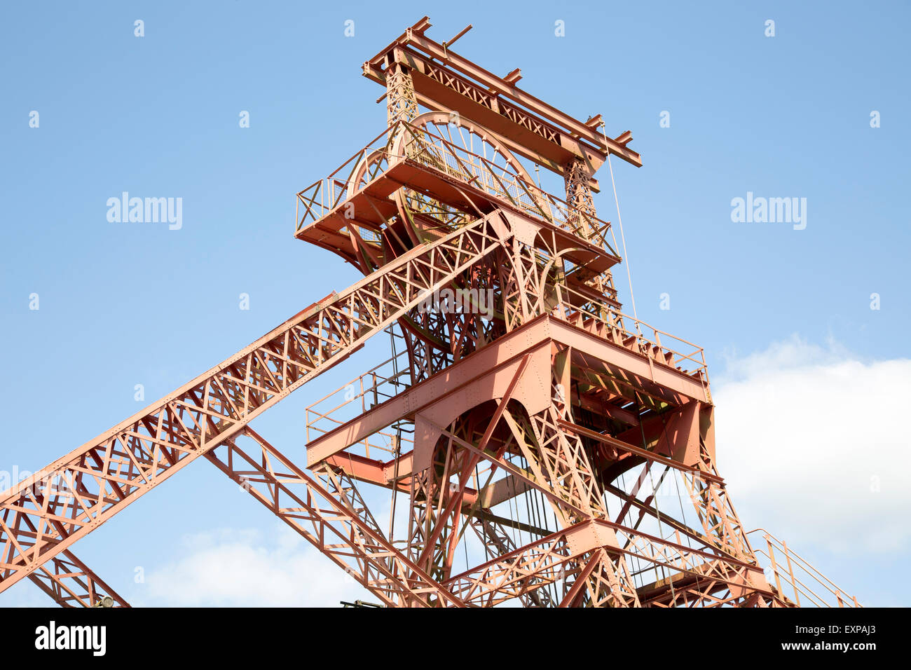 Pit coal mine mining pit head rhondda heritage park hi-res stock ...