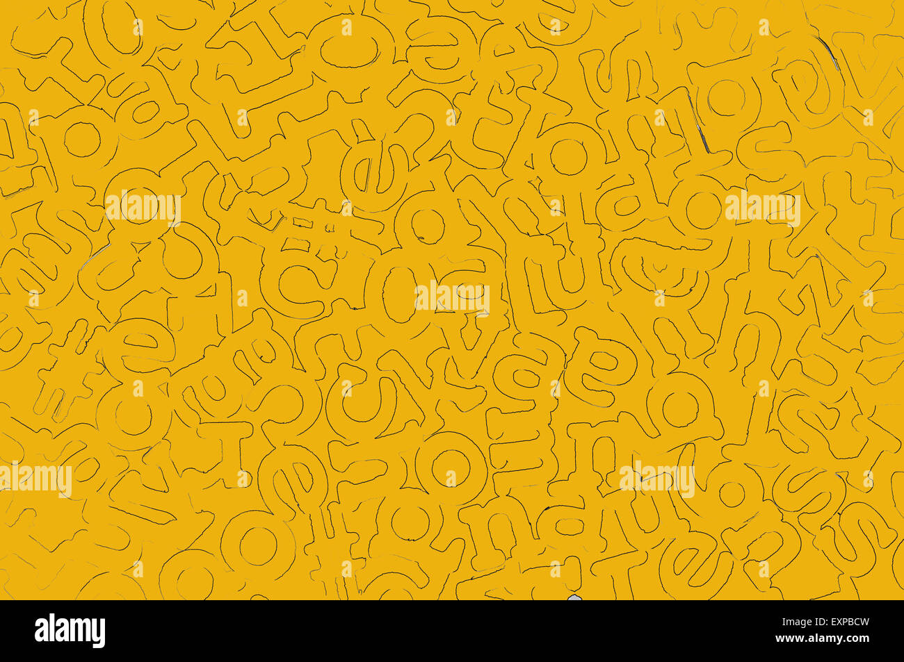 Letters in abstract design Stock Photo - Alamy