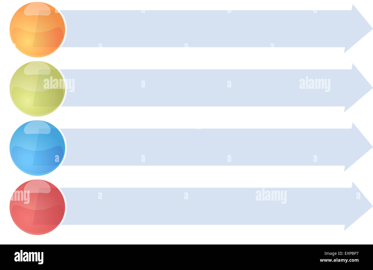 blank business strategy concept infographic arrow list diagram ...
