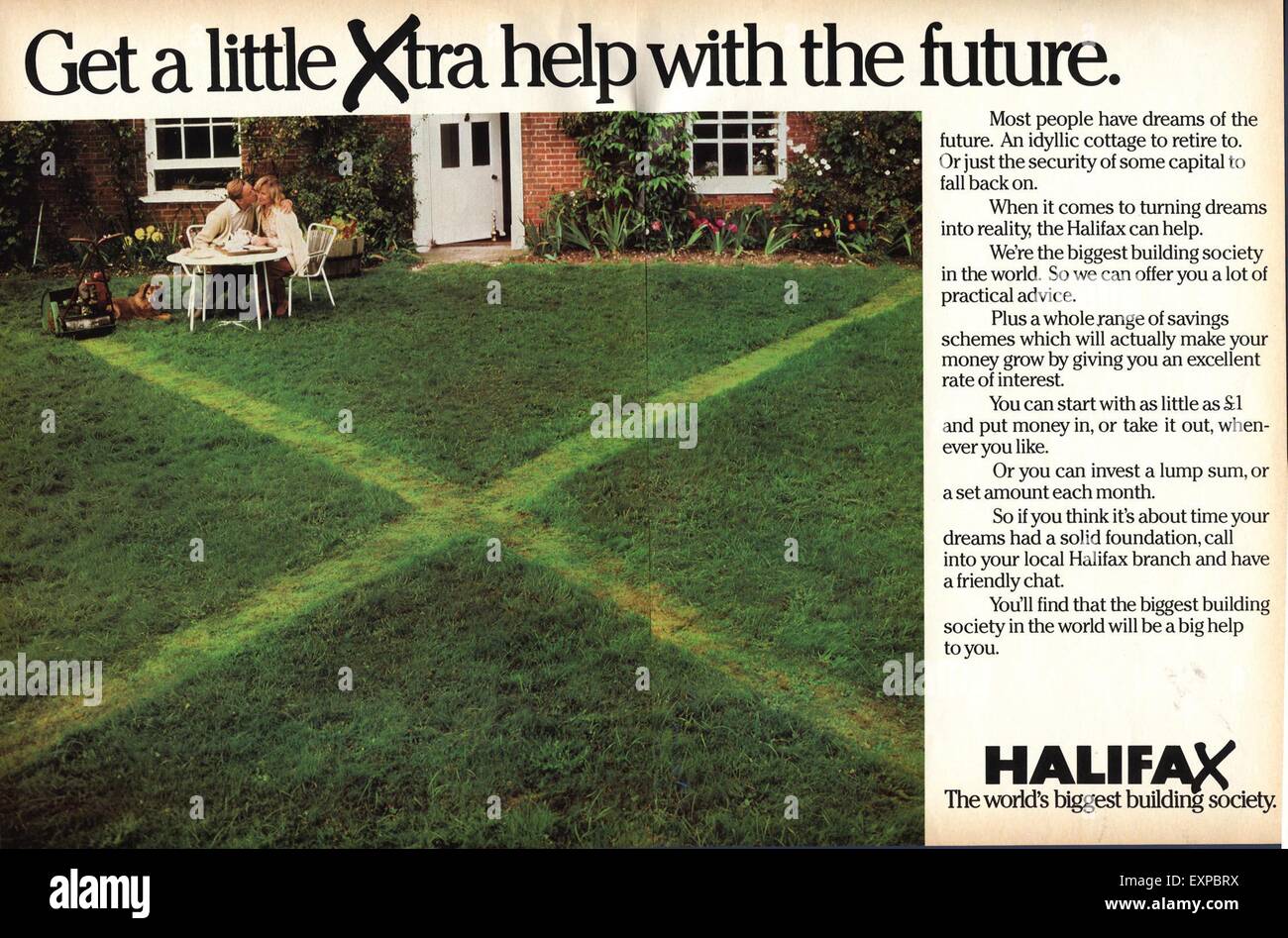 1970s UK Halifax Magazine Advert Stock Photo - Alamy