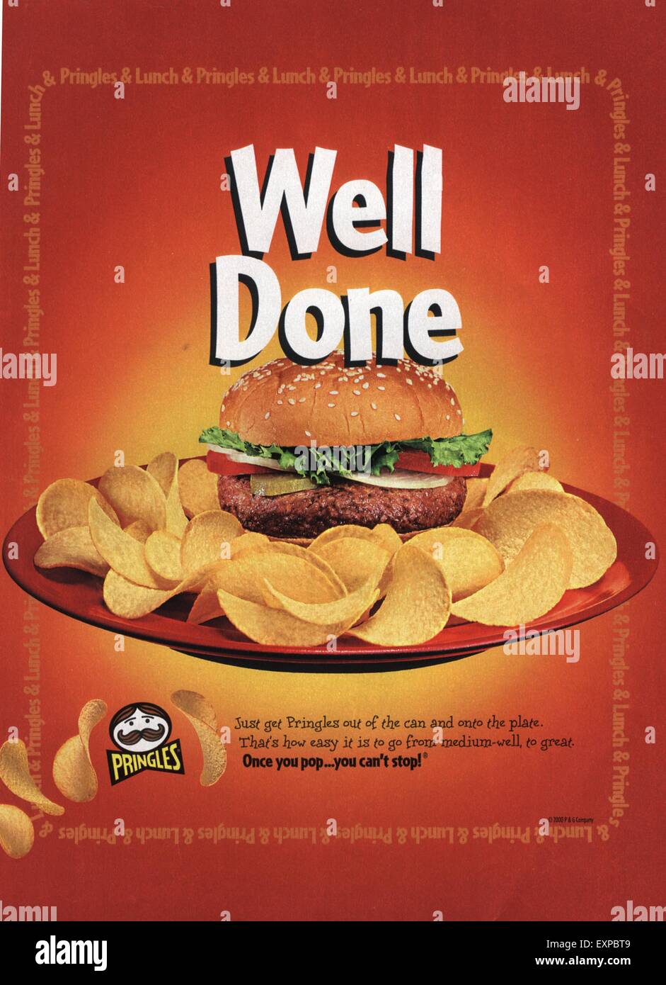 2000s UK Pringles Magazine Advert Stock Photo - Alamy