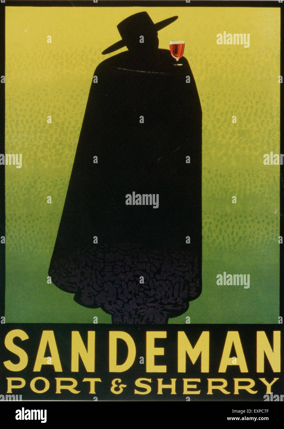 1950s UK Sandeman Port & Sherry Magazine Advert Stock Photo - Alamy
