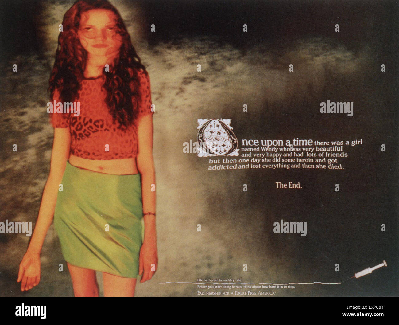 1990s USA Heroin Warning Magazine Advert Stock Photo - Alamy
