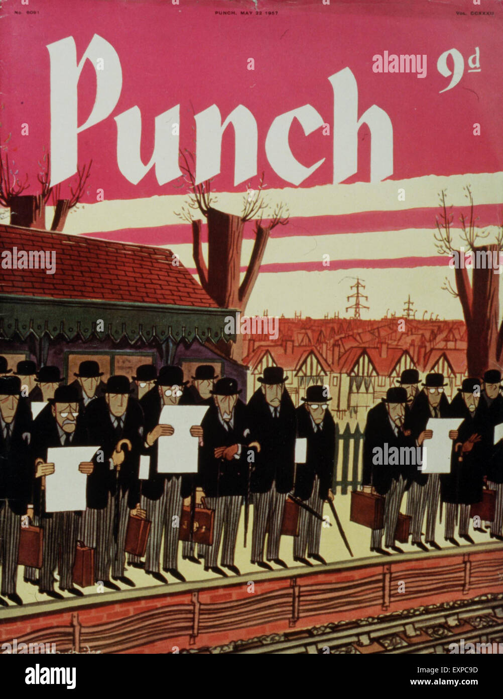 1950s uk punch magazine cover hi-res stock photography and images - Alamy