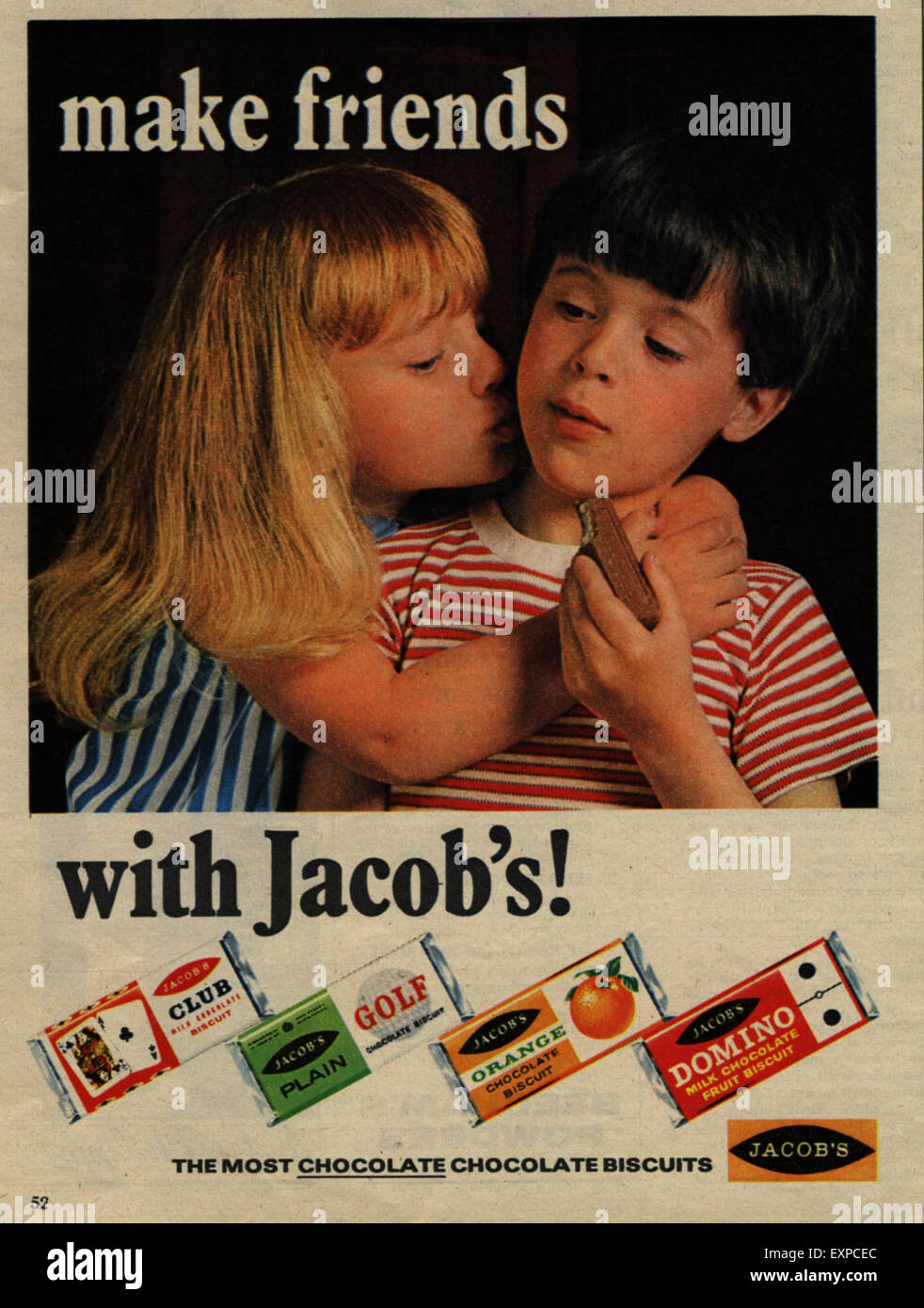 1960s UK Jacob's Magazine Advert Stock Photo - Alamy