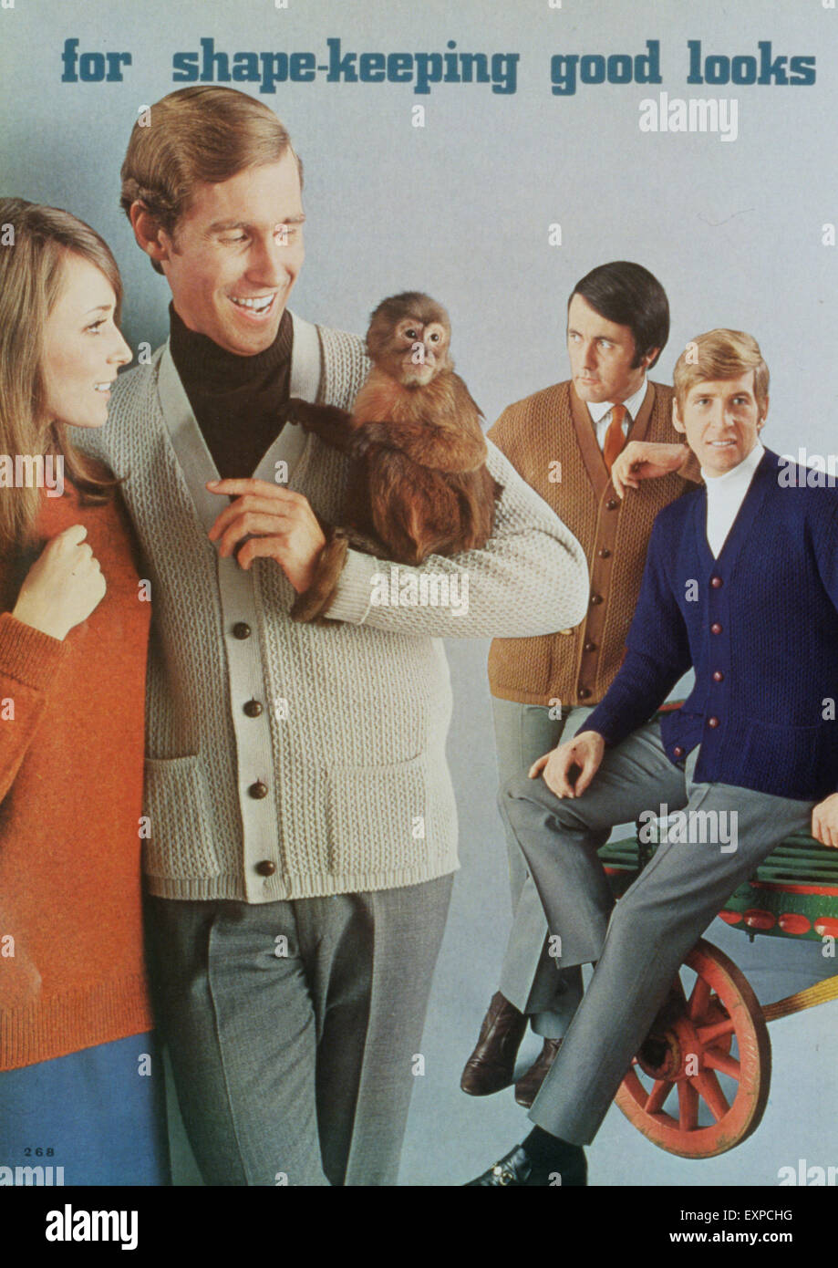 1970s UK Cardigans Knitting Patterns Stock Photo - Alamy