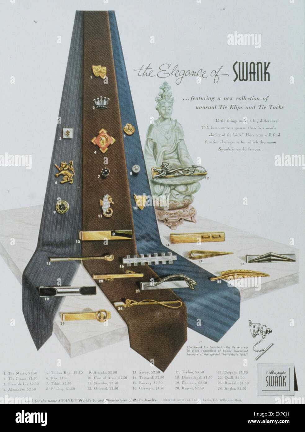 1940s USA Swank Magazine Advert Stock Photo - Alamy