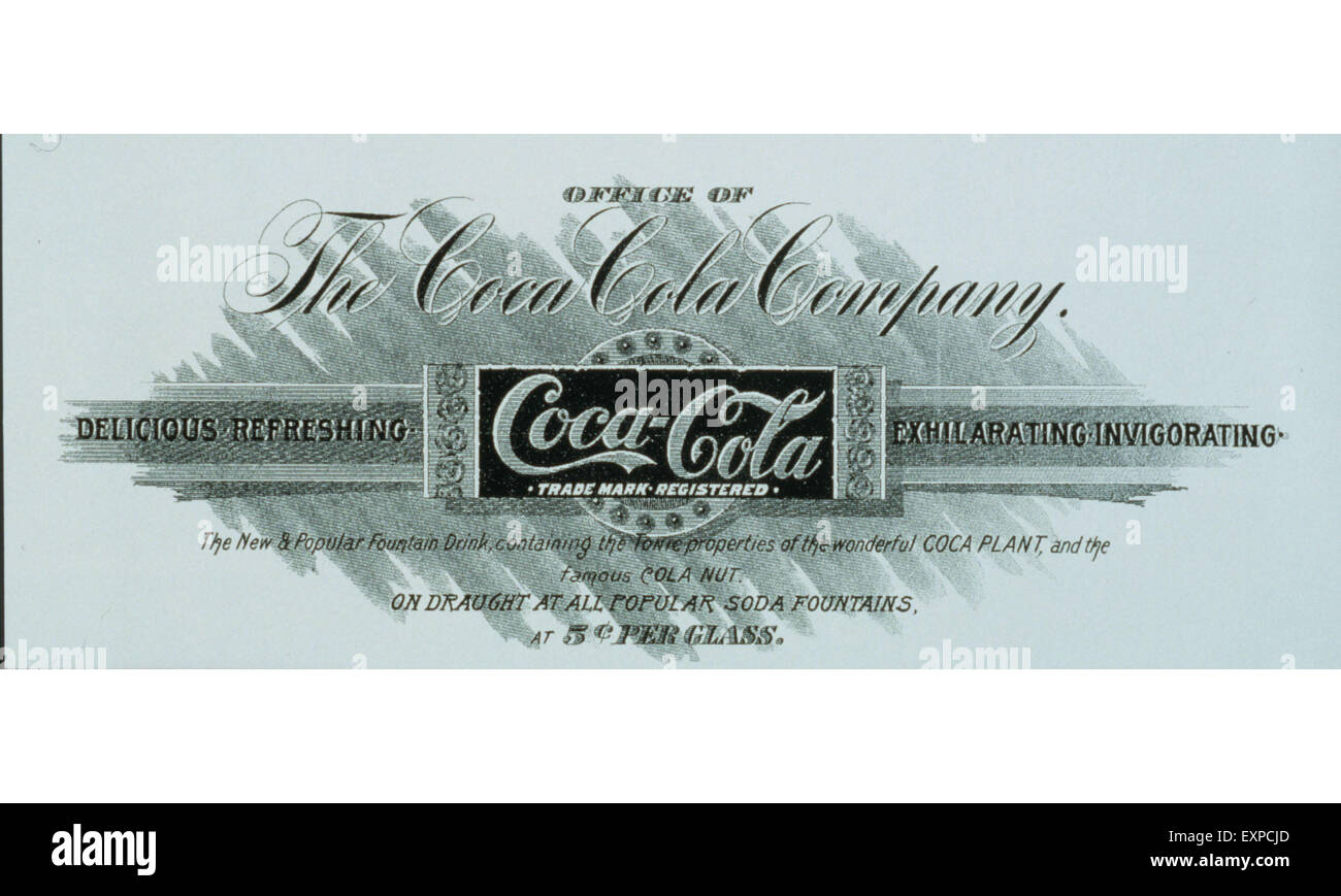 1910s USA Coca-Cola Magazine Advert Stock Photo - Alamy