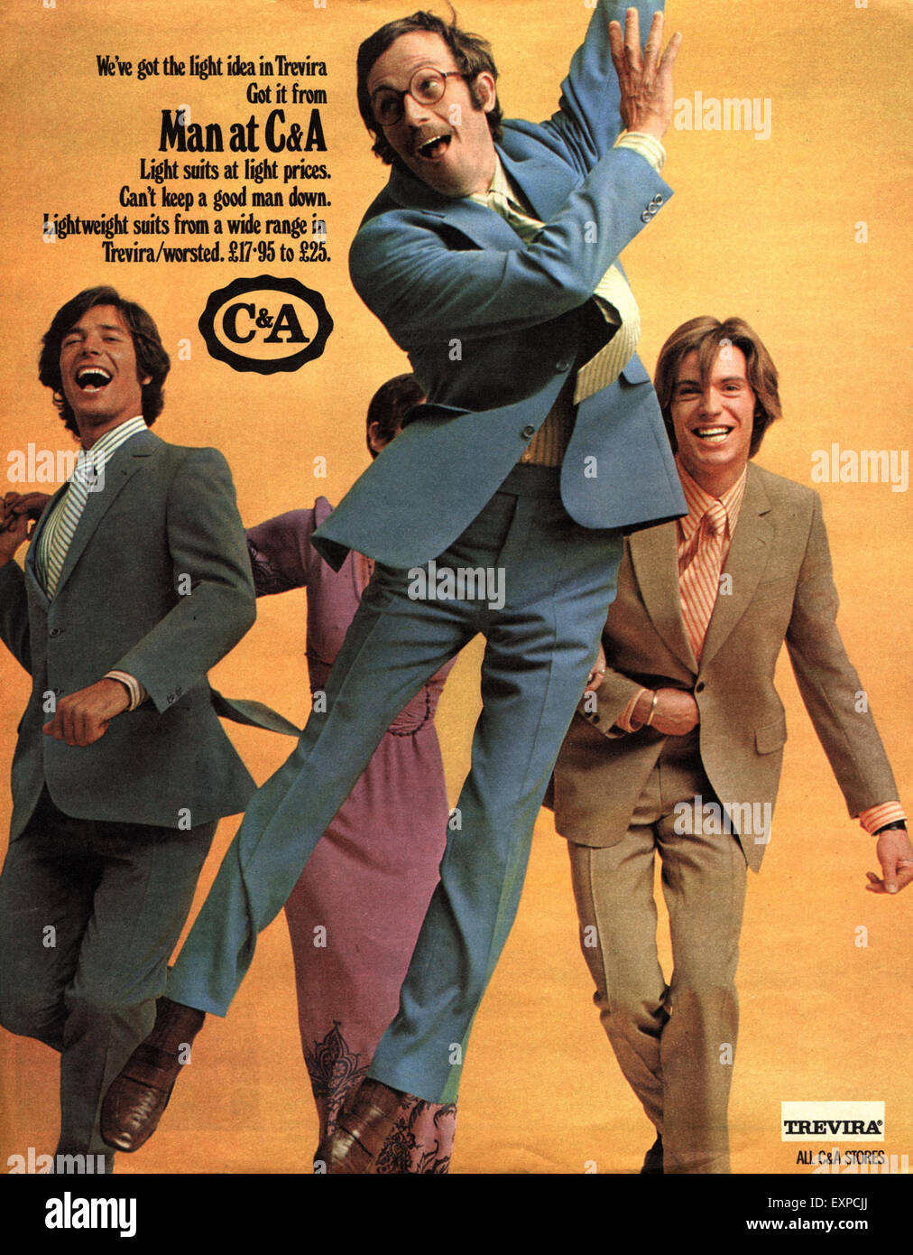 1970s UK C&A Magazine Advert Stock Photo - Alamy