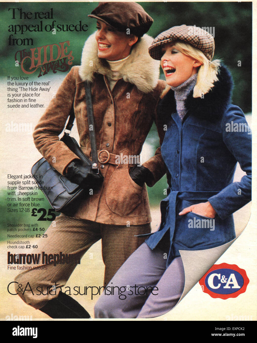 1970s UK C&A Magazine Advert Stock Photo - Alamy