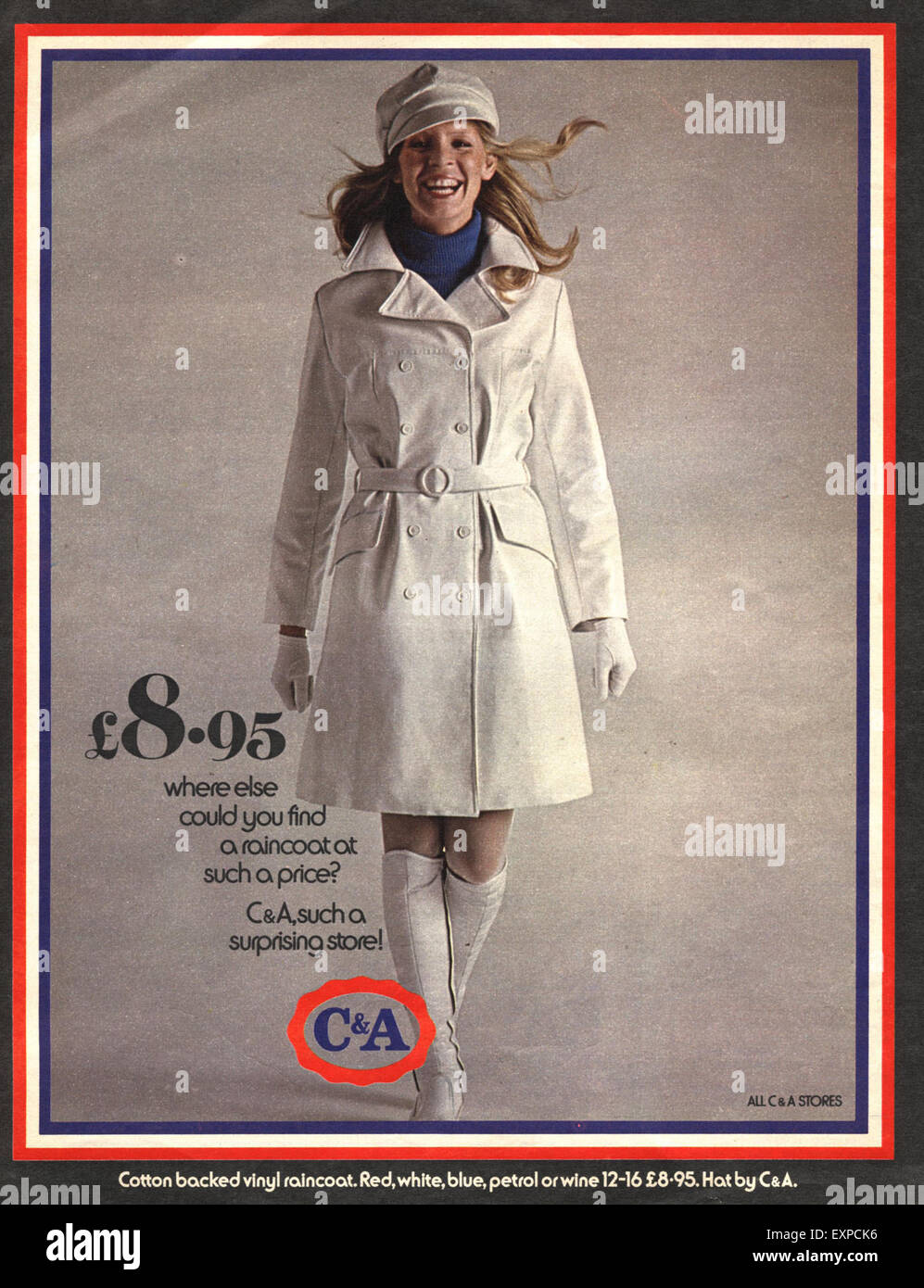 1970s UK C&A Magazine Advert Stock Photo - Alamy