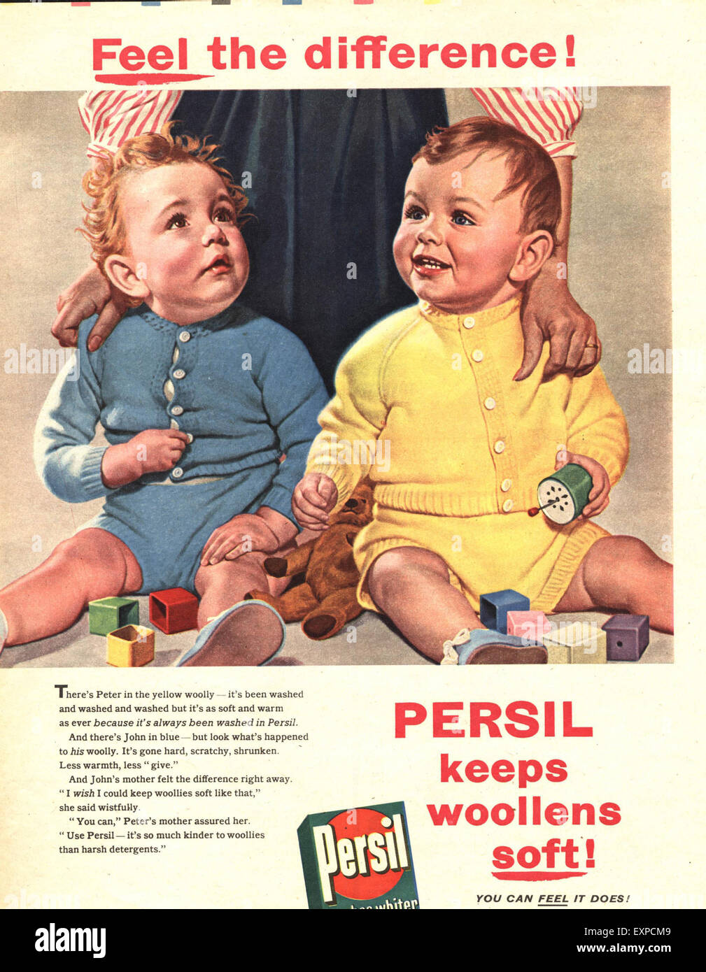 1950s UK Persil Magazine Advert Stock Photo - Alamy