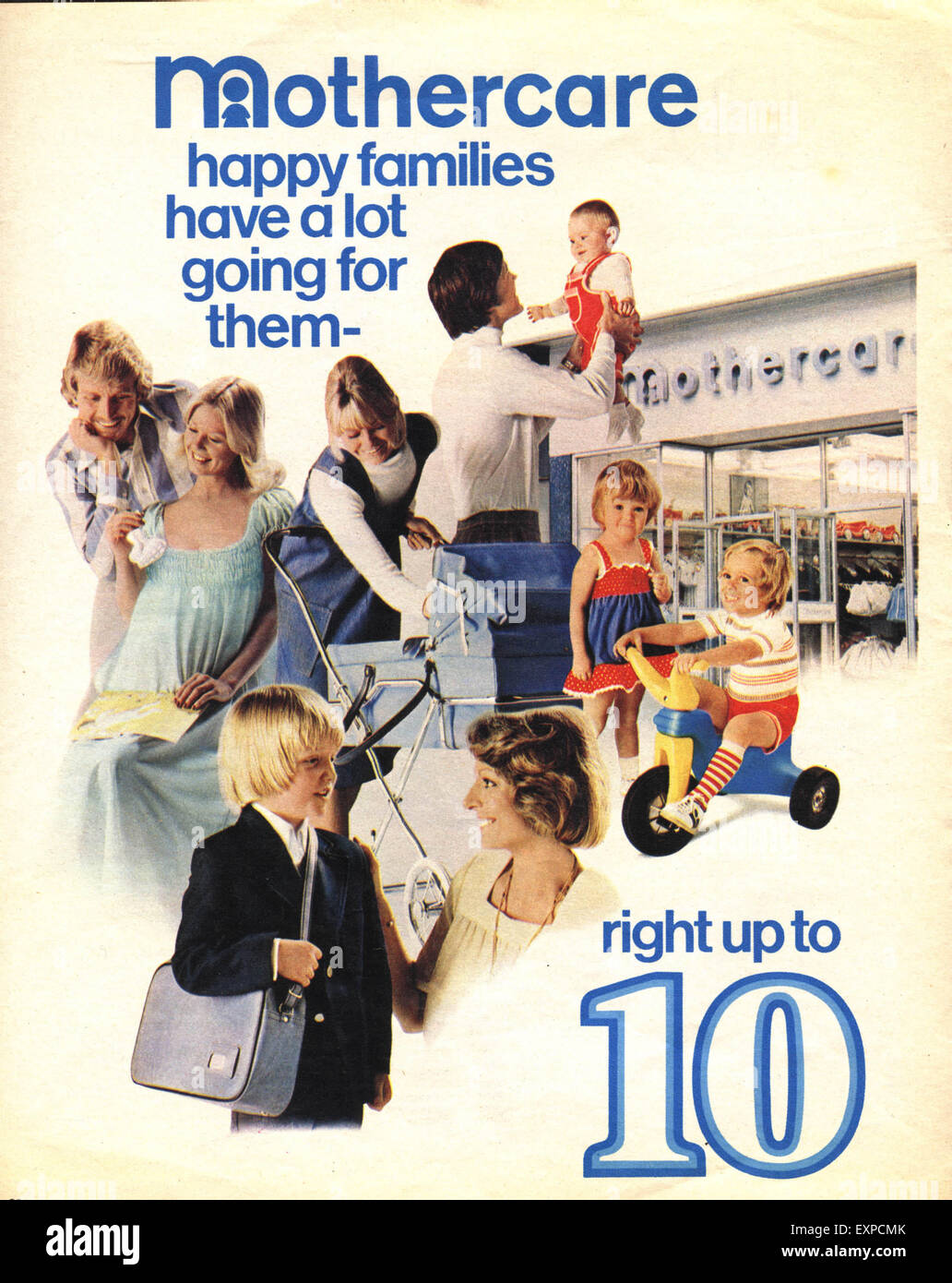 1970s UK Mothercare Magazine Advert Stock Photo - Alamy