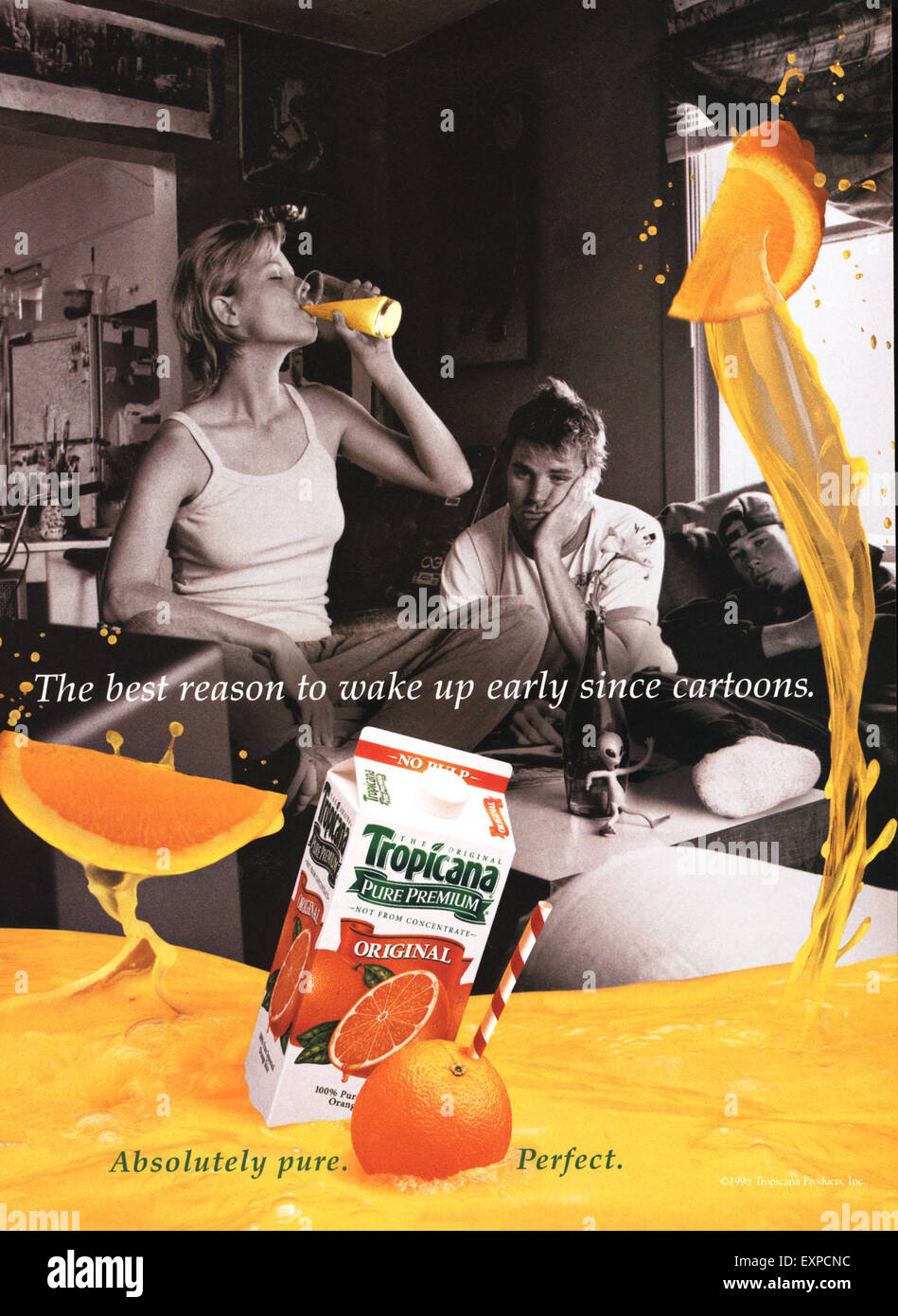 2000s UK Tropicana Magazine Advert Stock Photo - Alamy